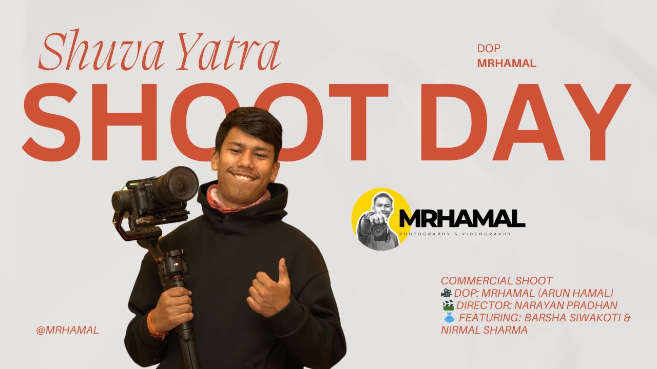 Shuva Yatra Collection Shoot Ft. Barsha Siwakoti & Nirmal Sharma | BTS with DOP MrHamal - YouTube