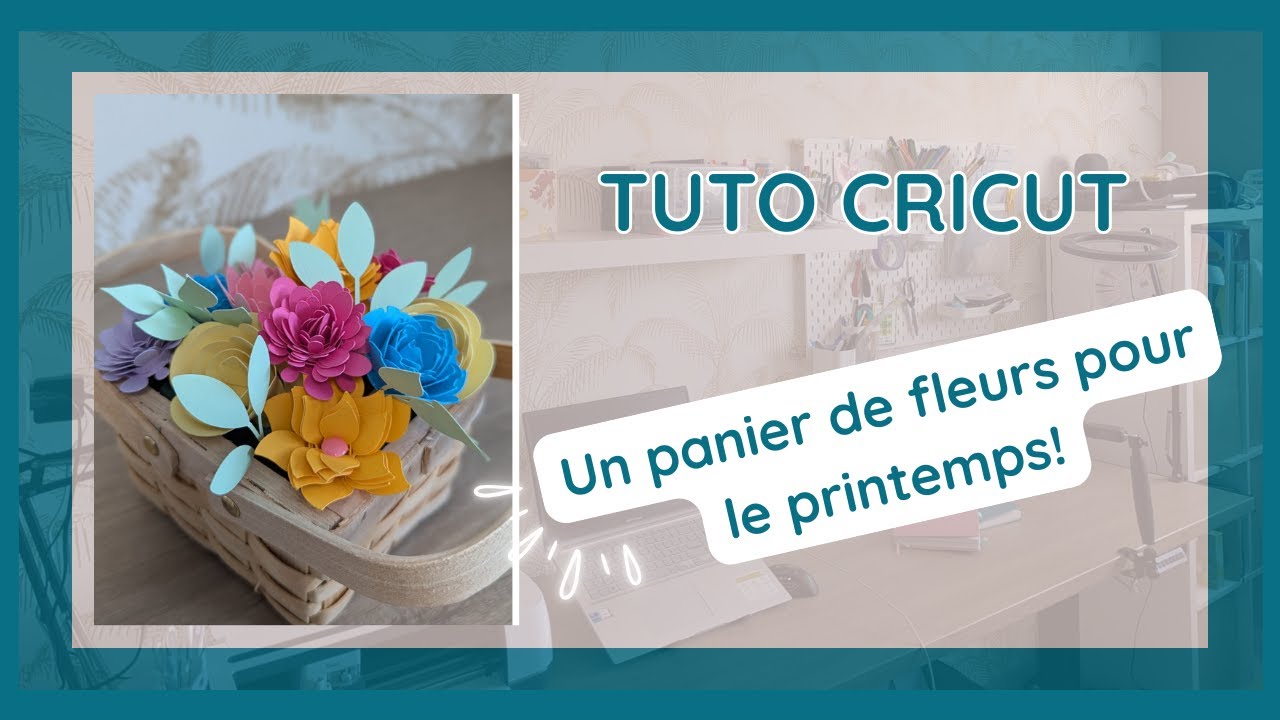 Un joli bouquet de fleurs en papier avec CRICUT! - YouTube