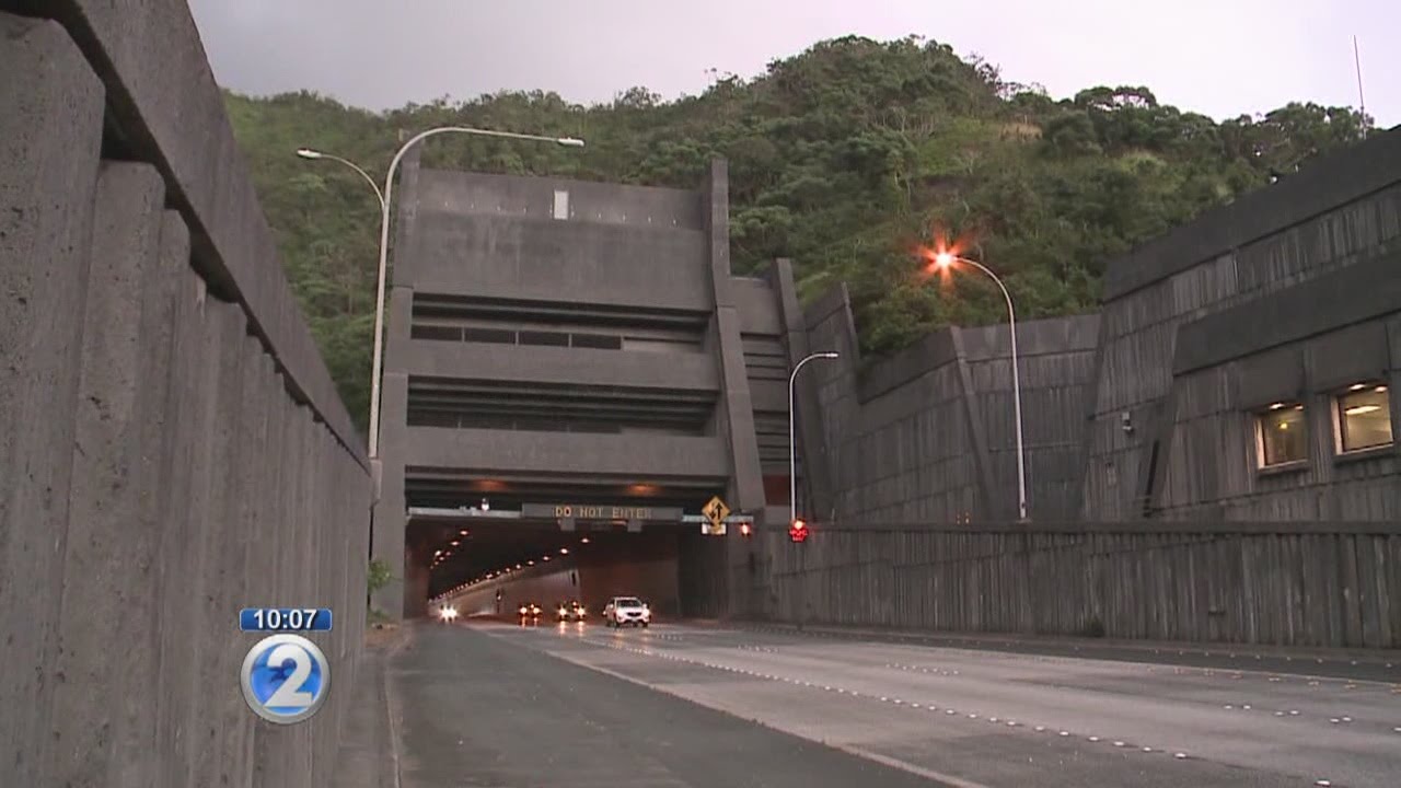 H-3 freeway tunnel repair work begins on ventilation fans - YouTube