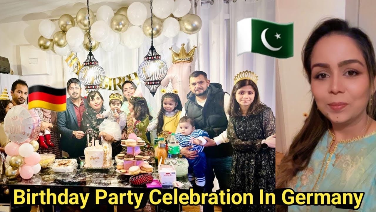 Birthday Celebration In Germany | Dinner Together With Friends - YouTube
