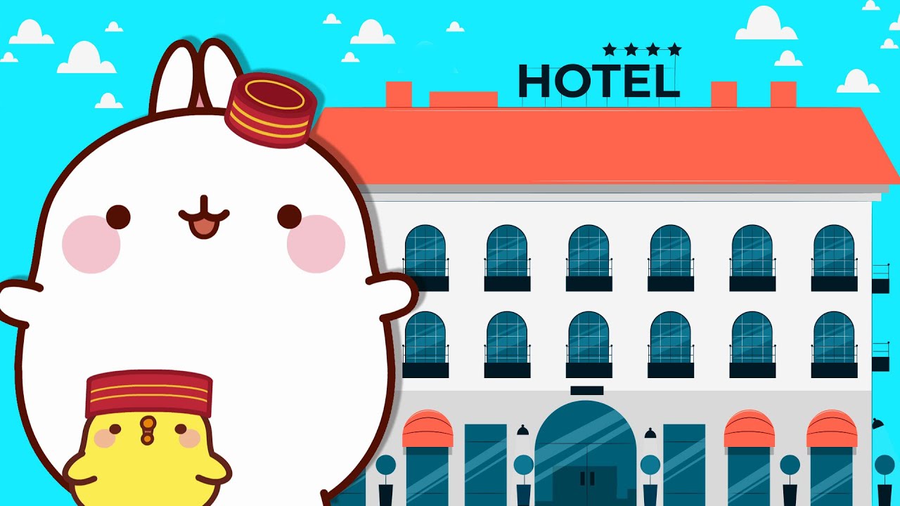 Hotel Molang Dan Piu Piu | Kartun Lucu Anak Anak | Molang Bahasa - YouTube