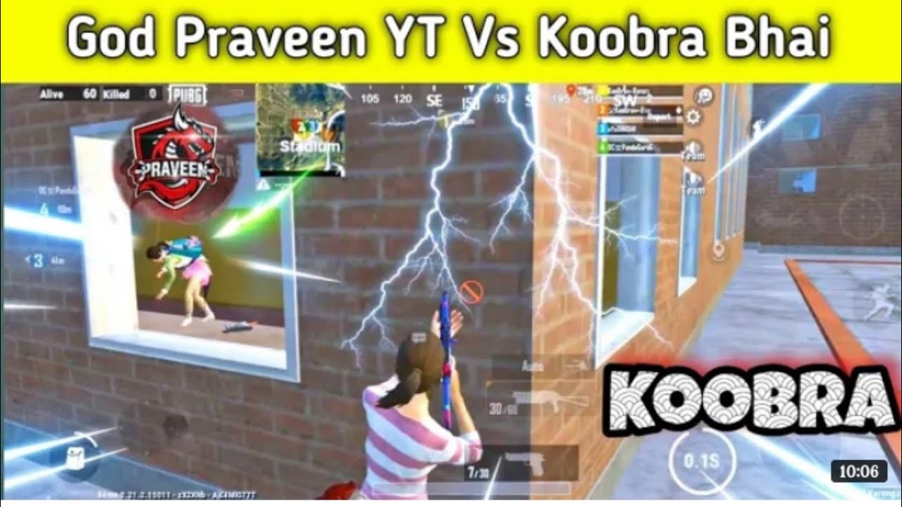 KooBra bhai 1v4😱 KooBra 😵 - YouTube