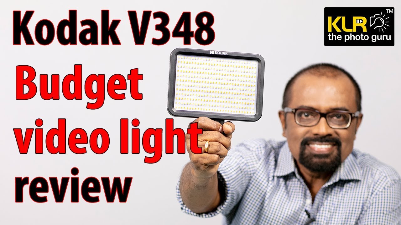 Kodak V348 Budget Led Video Light Review English - YouTube