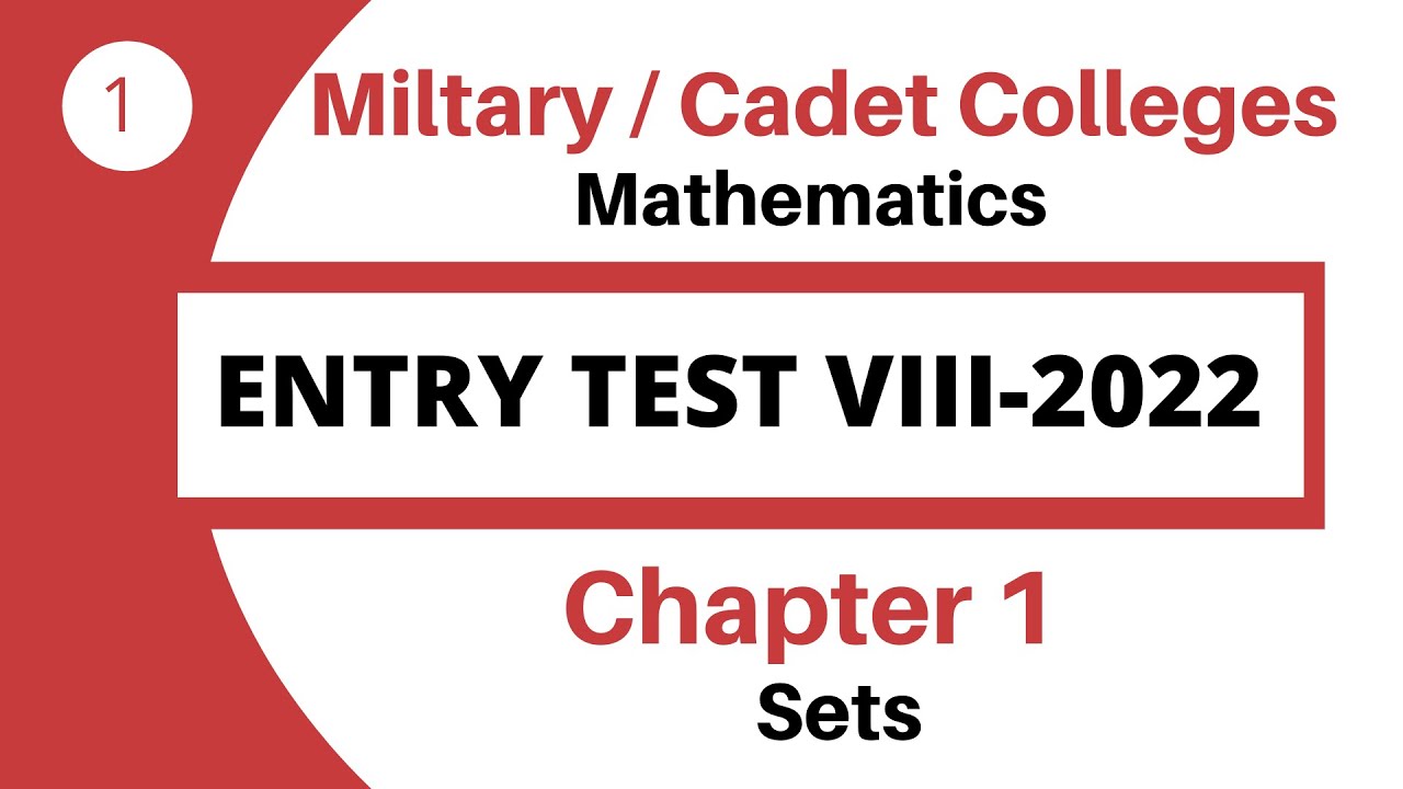 1. Military / Cadet Colleges 8th Class Entry Test 2022 | Mathematics ...