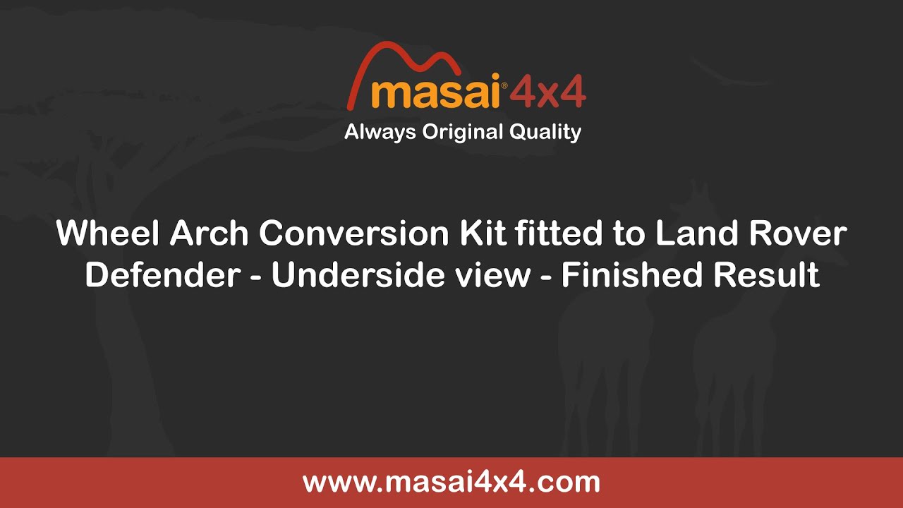 Wheel Arch Conversion Kit fitted to Land Rover Defender - Underside ...