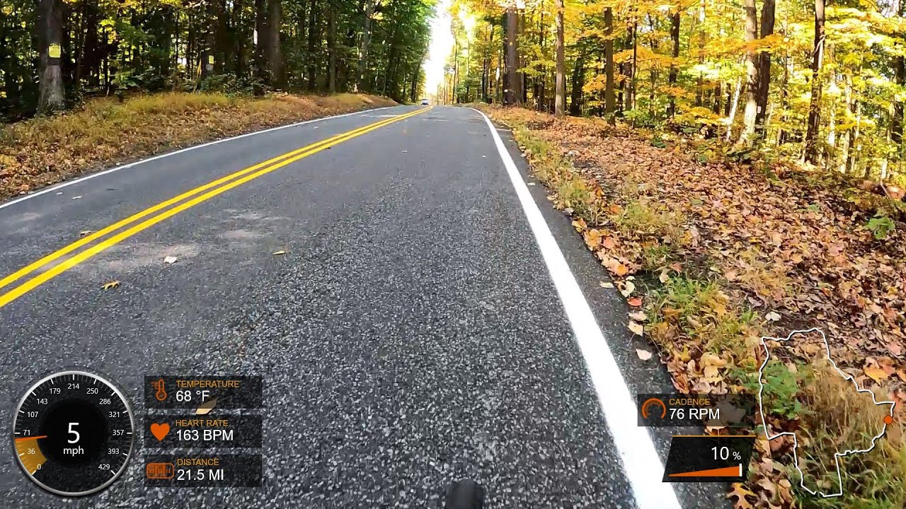 Uphill Cycling Workout · Virtual Cycling Video with Music & Telemetry ...