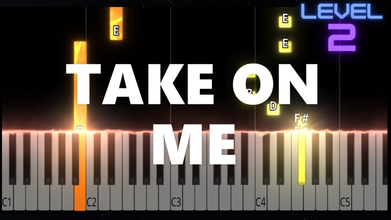 Take On Me - A Ha - EASY Piano Tutorial - YouTube