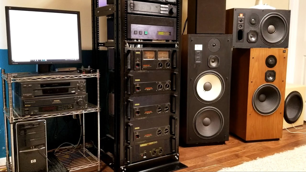 JBL + Yamaha Stereo Playing Example EDM - YouTube