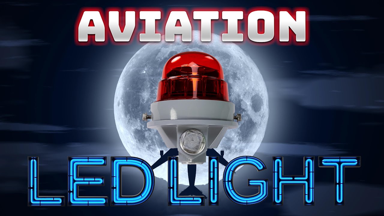 LED Aviation Light - Red Obstruction Lamp Airport Lighting - Red Lens ...