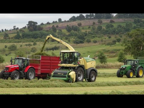 Silaging with Next Gen. Krone 480 - Watch it go! - YouTube