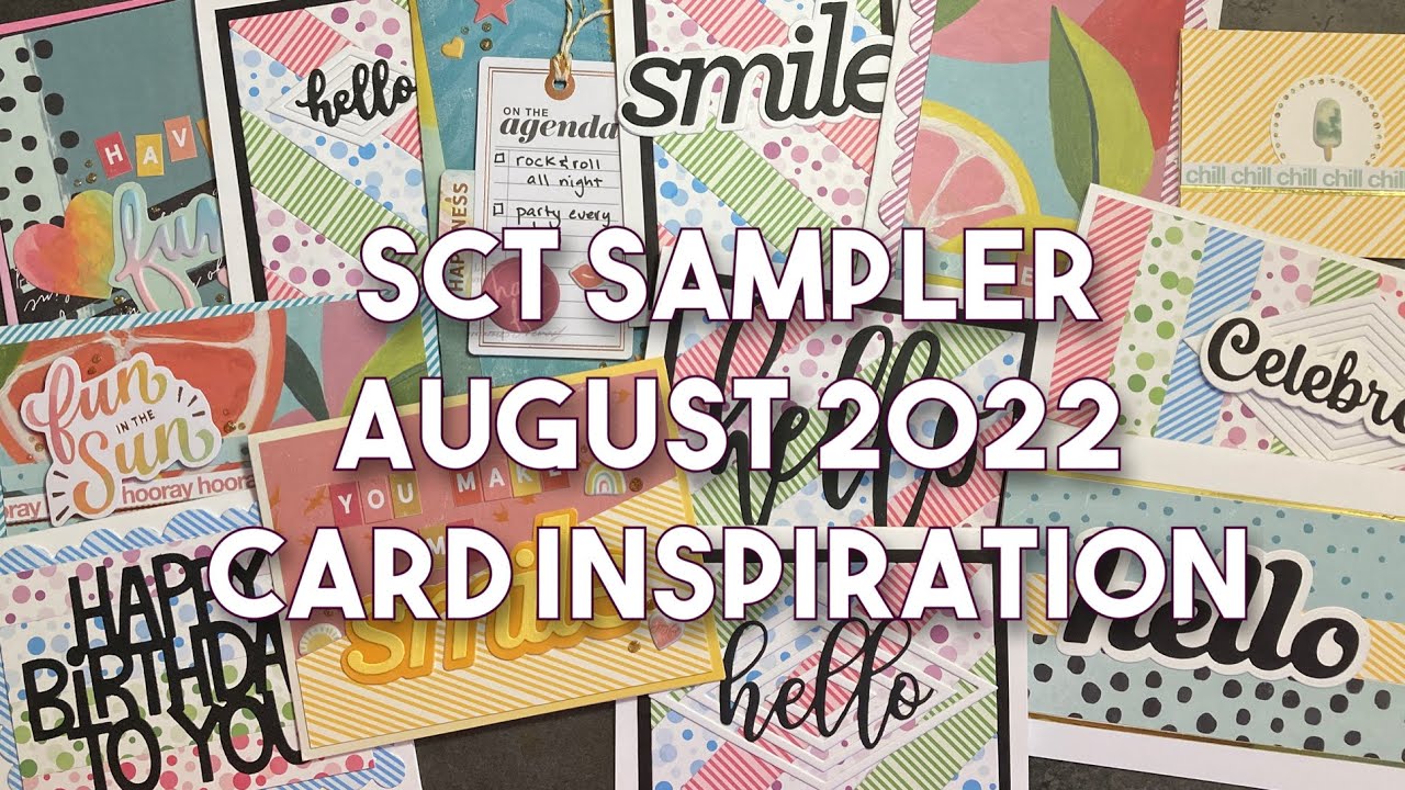 Unboxing and Card Inspiration from the August 2022 SCT Sampler - YouTube