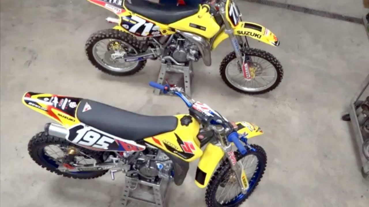 Part Out Disassembly Time Lapse of Two Sweet Suzuki RM85s - YouTube