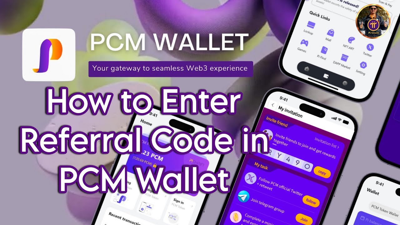 How to Enter Referral Code in PCM Wallet || How to Complete Tasks in ...