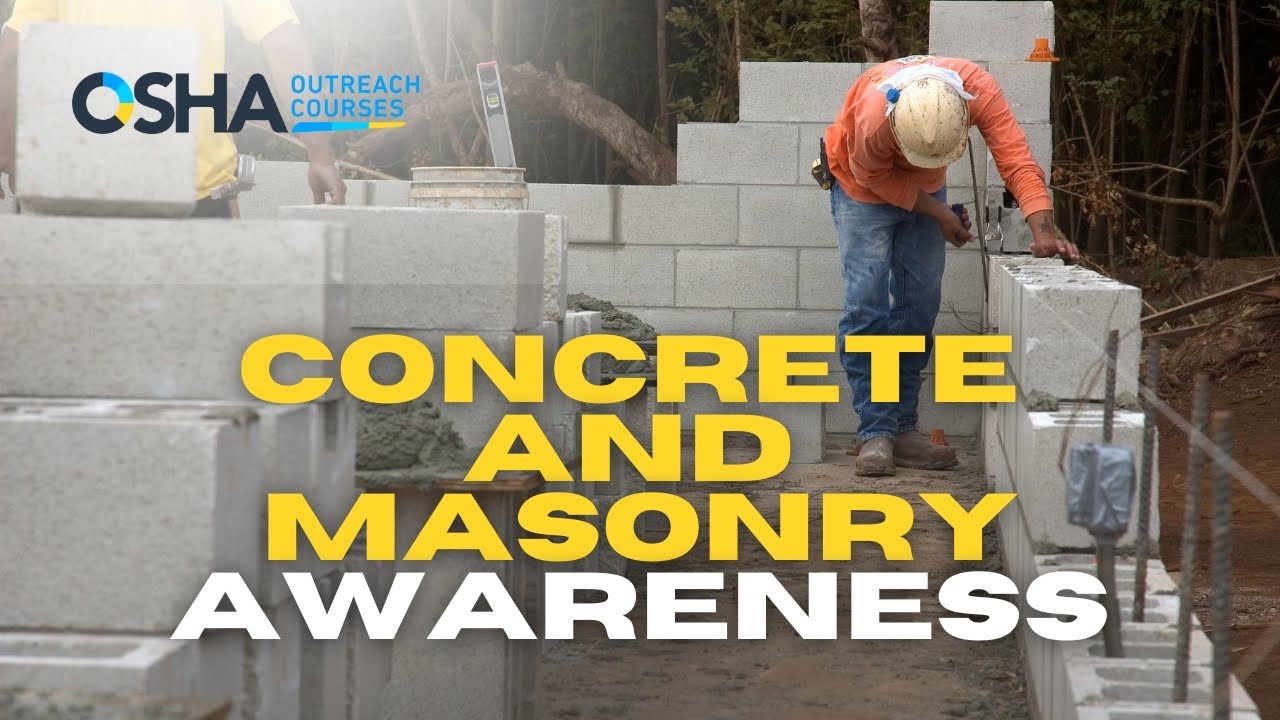 Concrete & Masonry Safety | Prevention in Construction | Hazards | OSHA ...