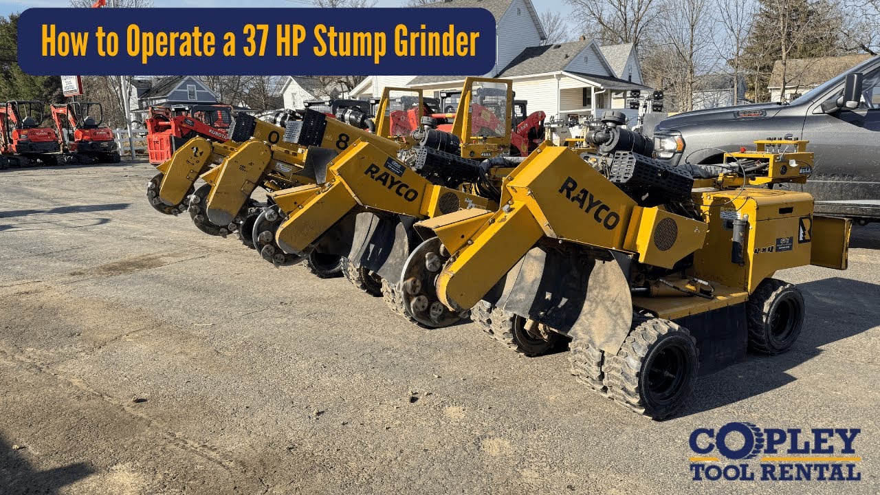 How to Operate a 37 HP Stump Grinder (Step-by-Step for Beginners) - YouTube
