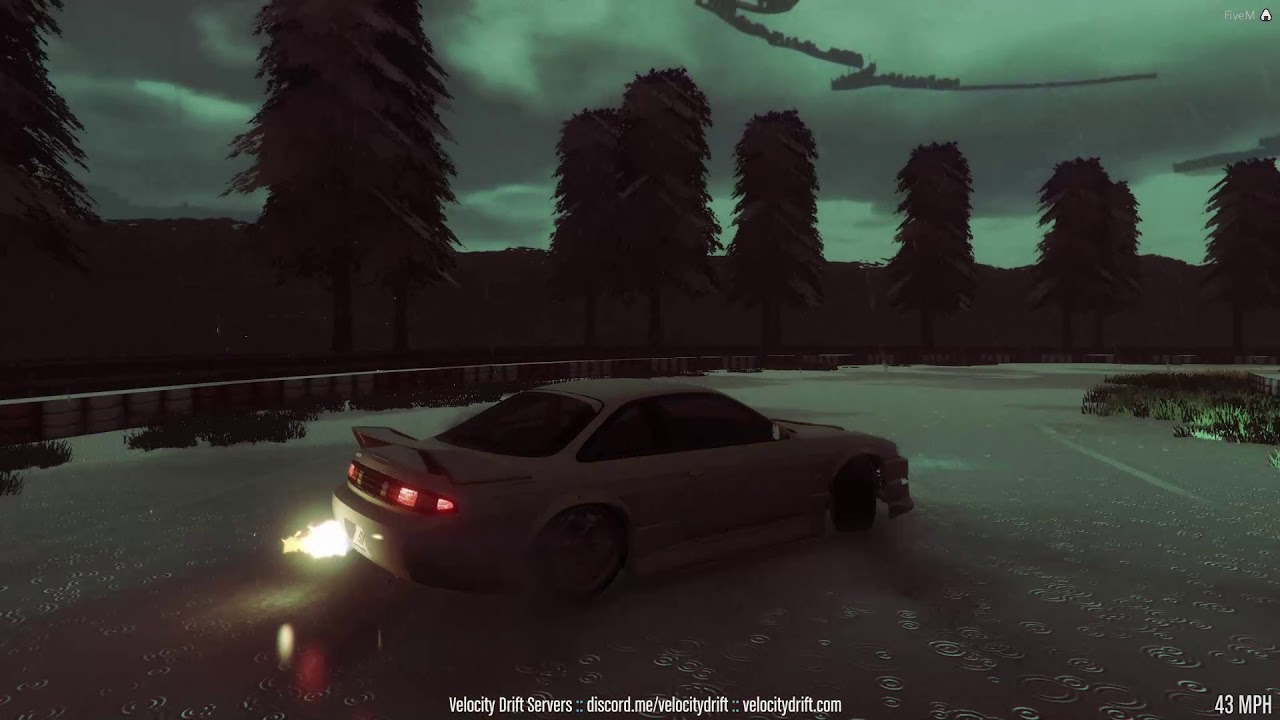FiveM Drifting at Go Kart in a rain storm » Velocity Drift Servers - YouTube