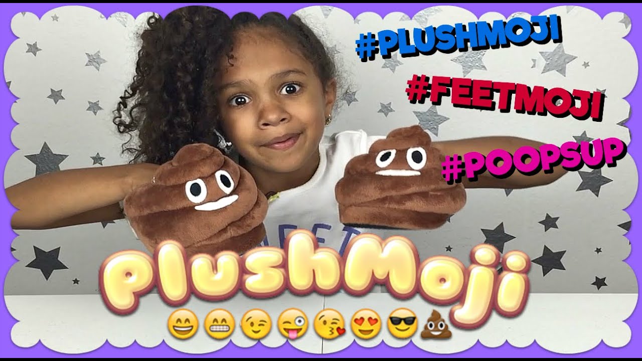 PlushMoji Emoji POOP Slippers Dance Party! #FeetMoji - YouTube