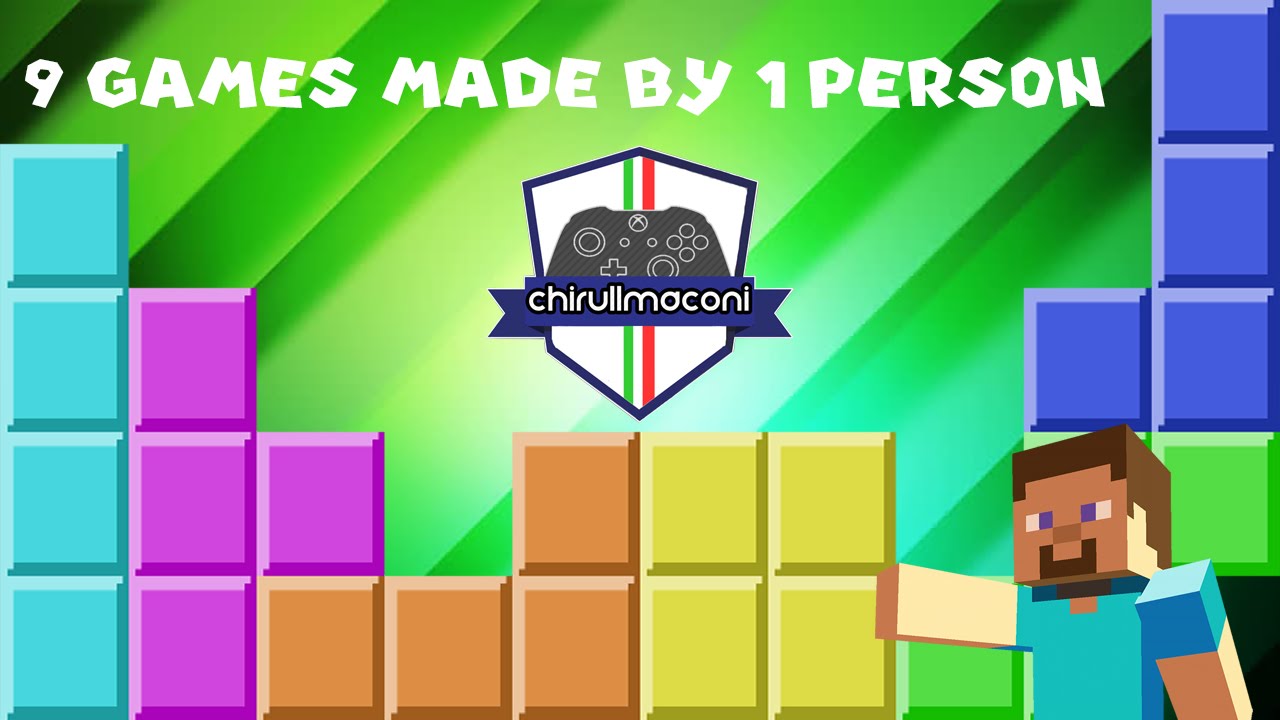 9 GAMES MADE BY ONE PERSON - chirullimaconi - YouTube
