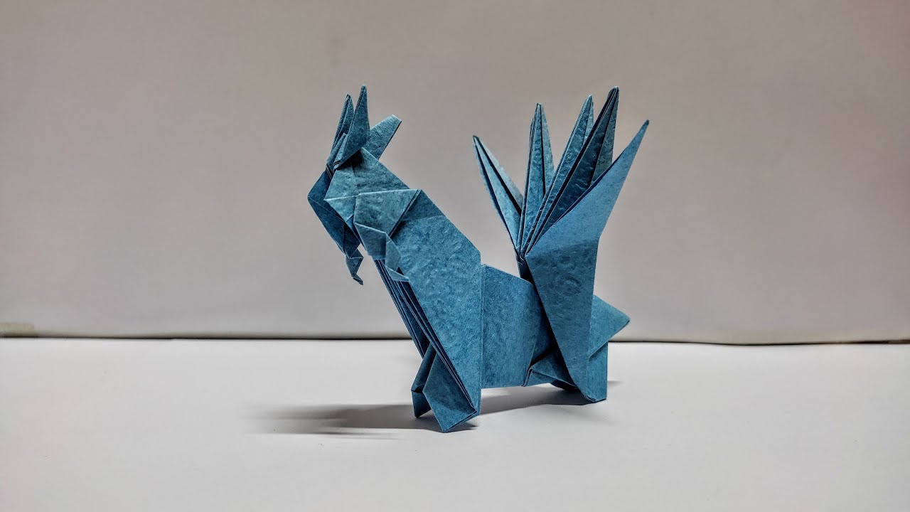 Origami Pokemon Dialga | How To Make A Paper Pokemon Dialga | Origami ...