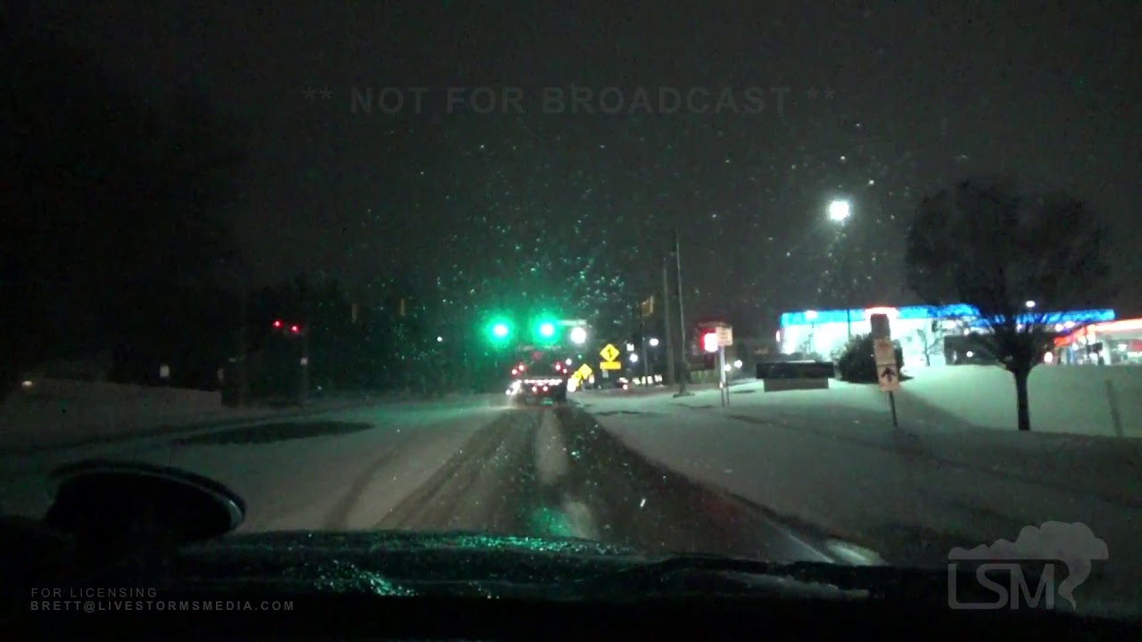 02-07-20 Butler, PA - Night snow squall, snowy roads - YouTube