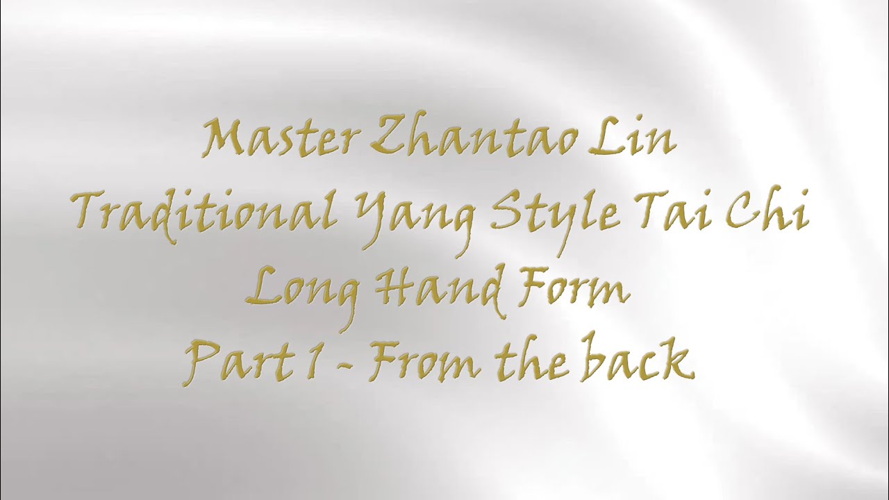 Traditional Yang Style Tai Chi Long Hand Form - Part 1 - From the back ...