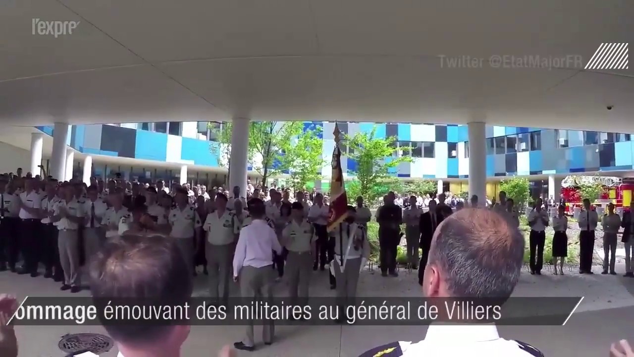"Merci": le vibrant hommage des militaires au général de Villiers - YouTube