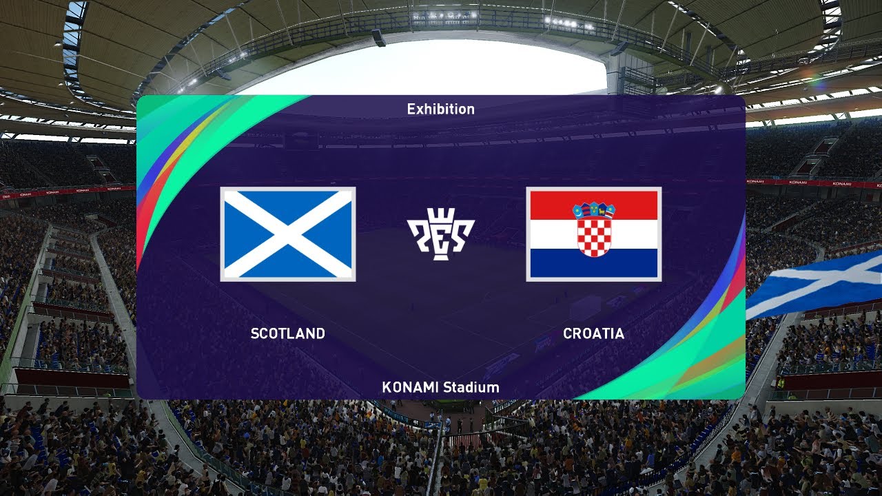 Scotland vs Croatia (15/11/2024) UEFA Nations League PES 2021 - YouTube