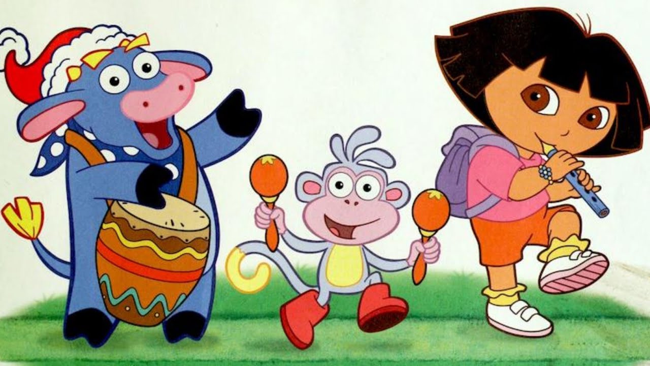 Benny the bull with drum drawing | Dora buji drawing easy with colour - YouTube