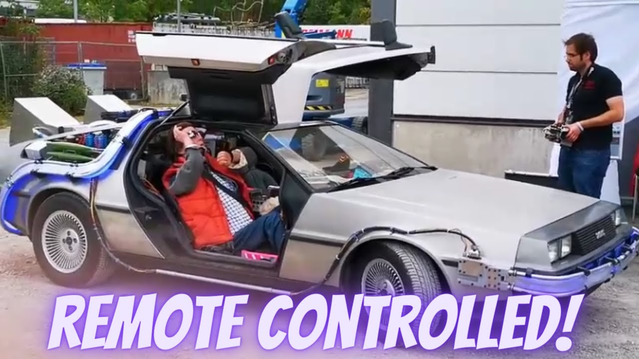 REMOTE CONTROLLED DELOREAN TIME MACHINE | Yes it really drives by ...