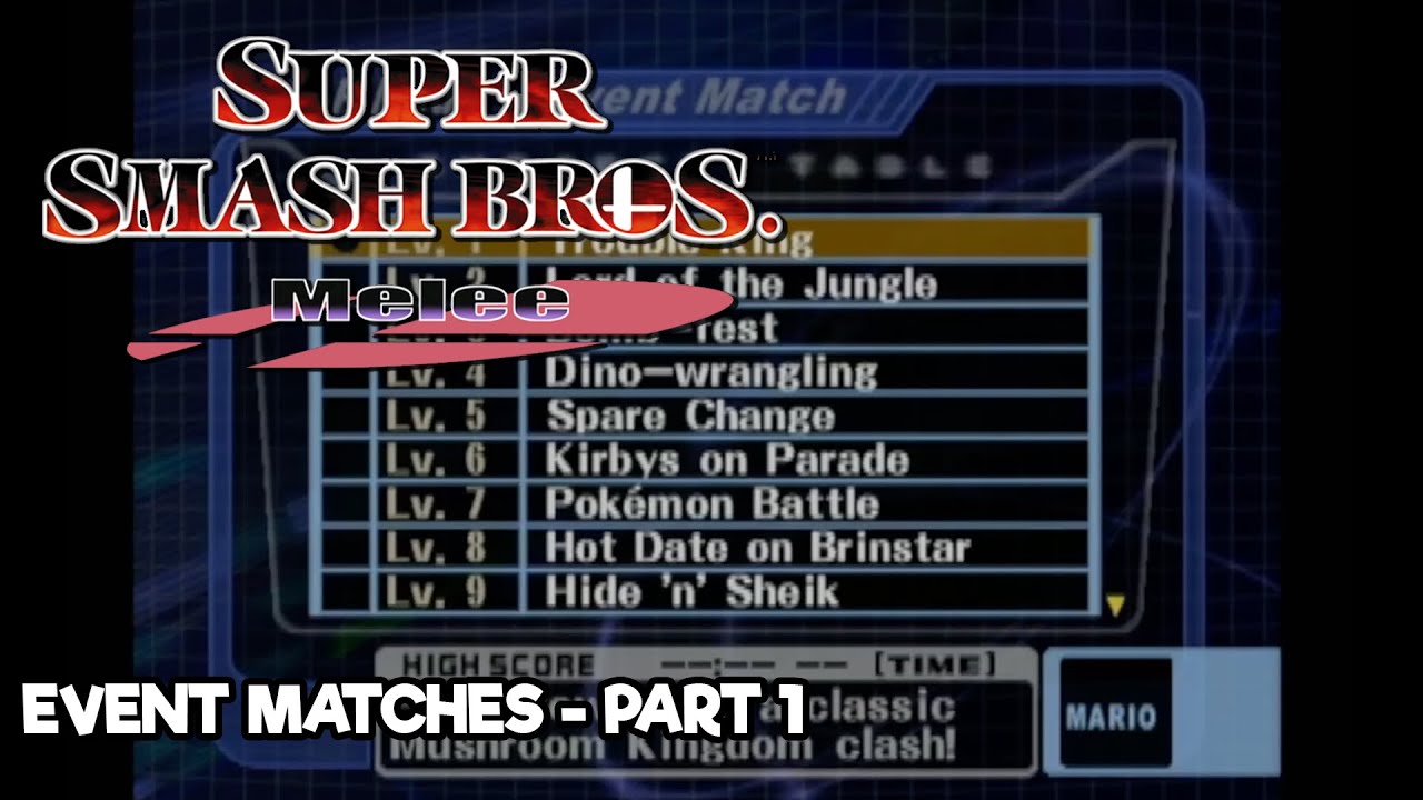 Super Smash Bros. Melee - Event Matches, Part 1 - YouTube