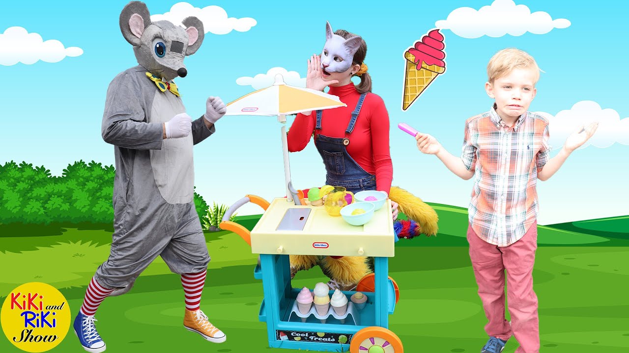 Kiki and Riki have a new friend: PIKI. They have ice cream and learn a ...