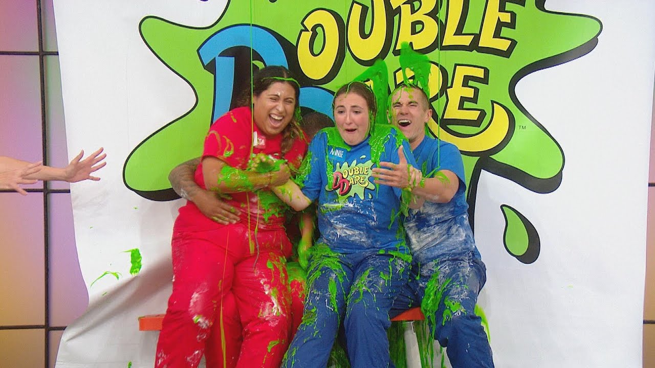 Rachael Rewind: Couples Compete for Honeymoon in “Double Dare” Challenge + Get Slimed - YouTube