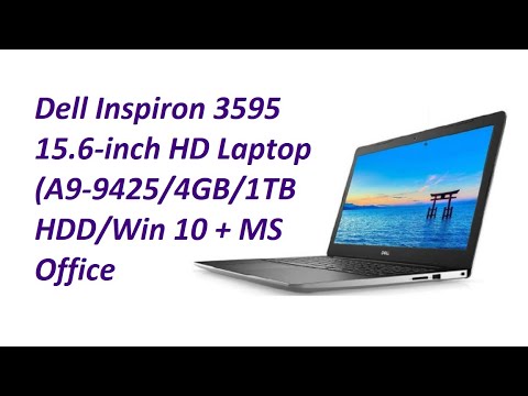 Dell Inspiron 3595 15.6-inch HD Laptop (A9-9425/4GB/1TB HDD/Win 10 + MS Office | Unboxing