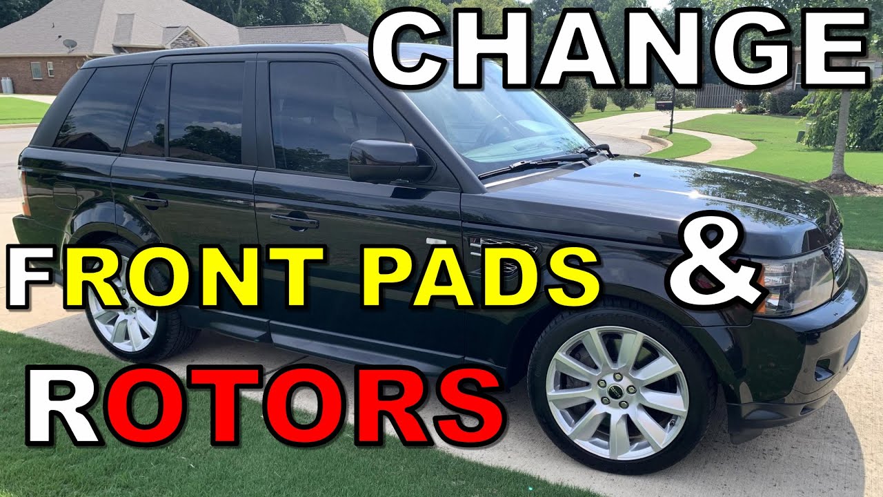 FRONT BRAKE PADS AND ROTORS 2012 RANGE ROVER LAND ROVER V8 SUPERCHARGED ...