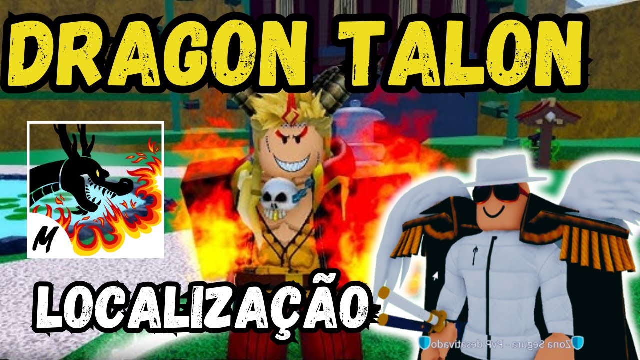 ONDE FICA O DRAGON TALON? (update Blox Fruits) - YouTube