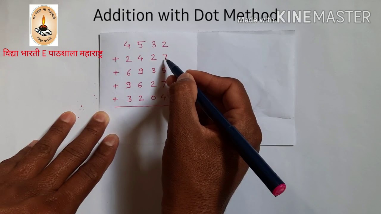 Std 3 rd Maths "Addition with dot method" - YouTube
