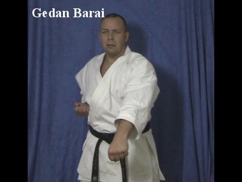 Learn Karate Online Gedan Barai Downward Block - YouTube