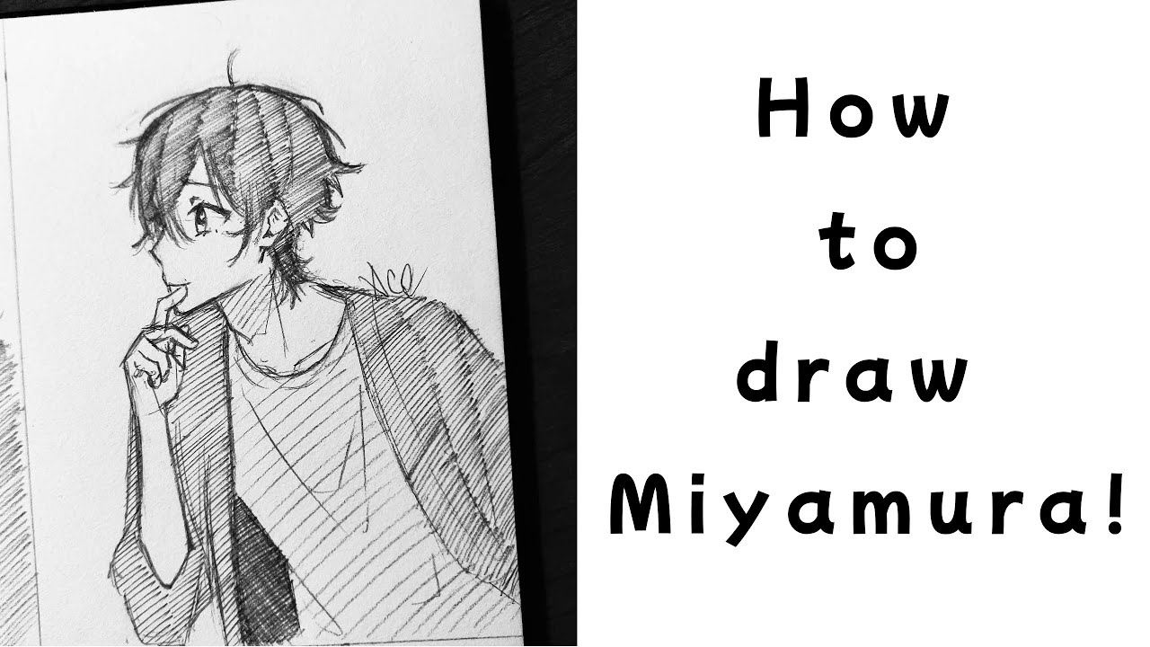 How to draw Miyamura from Horimiya! - YouTube