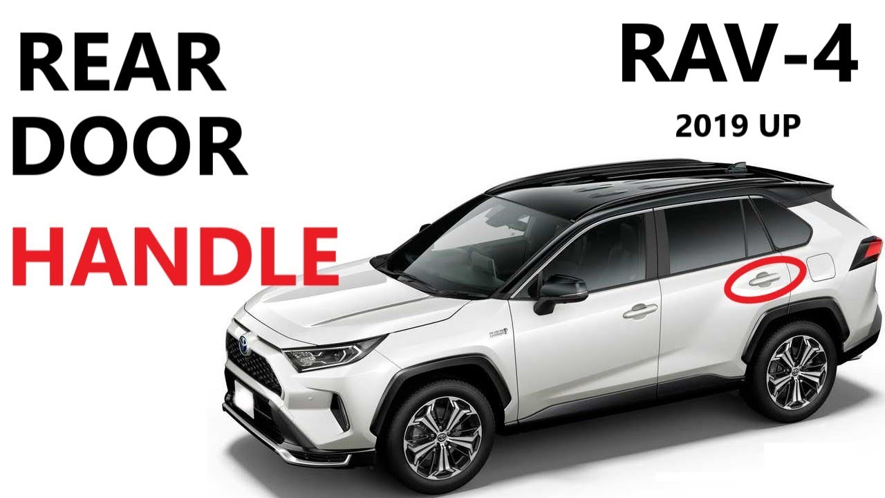 How to remove rear door HANDLE AND PANEL on 19 23 TOYOTA RAV4 2019 2020 ...
