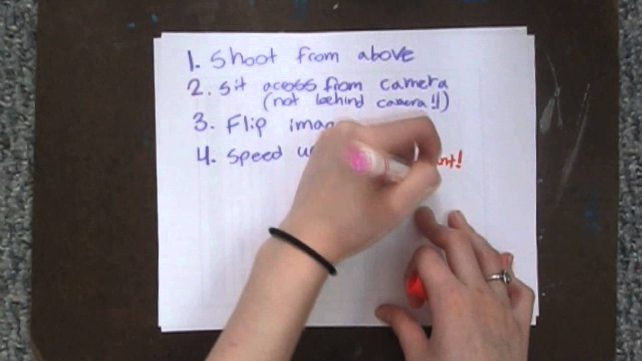 How To Shoot Drawing/Writing - YouTube