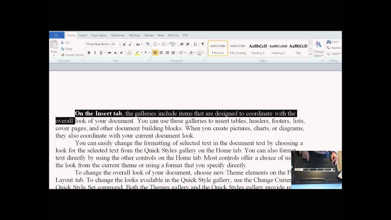 Access- talking software lesson on selecting words, sentences and ...