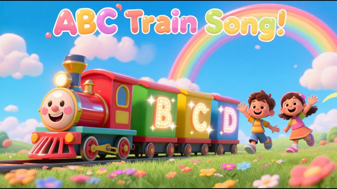 ABC Train Song 🚂 | Learn Alphabet Letters A to Z | Nursery Rhymes ...