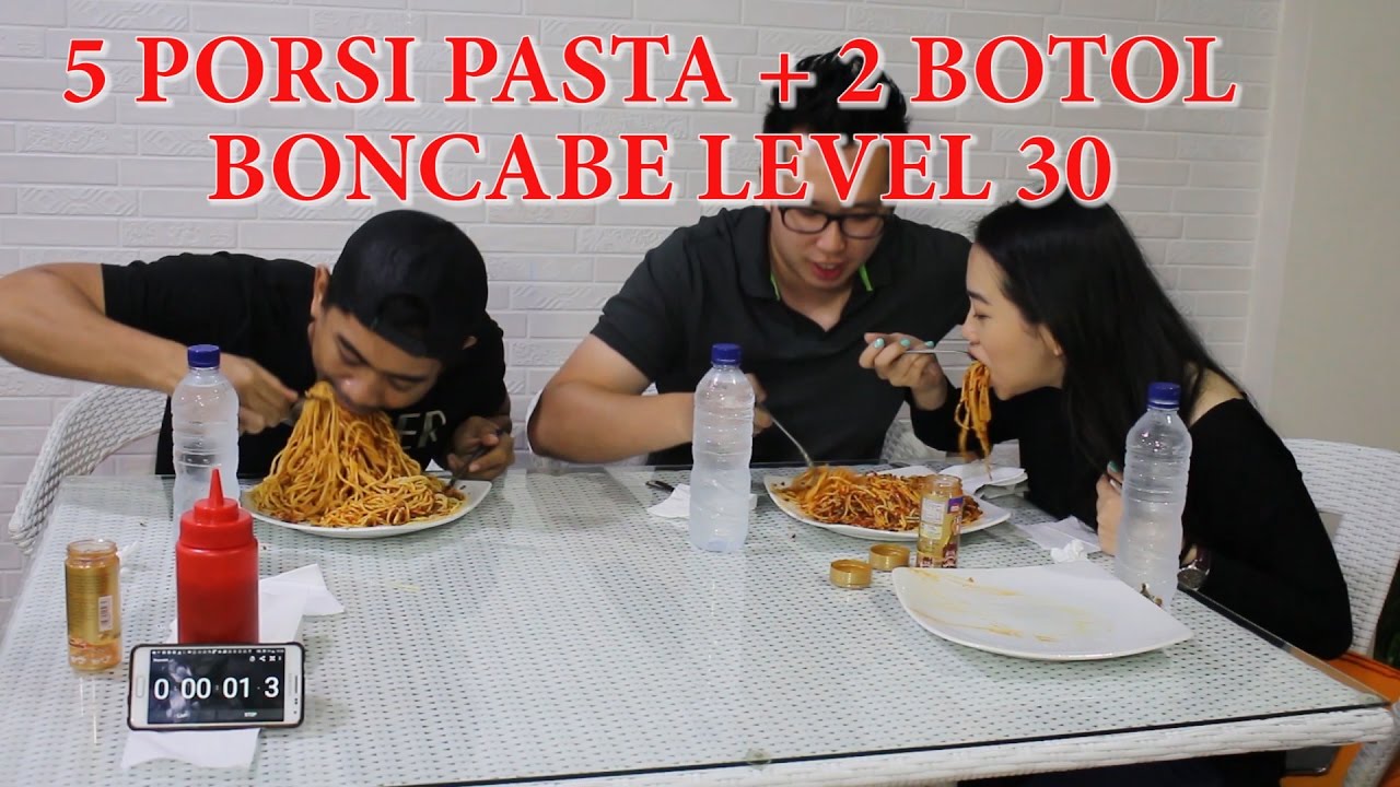 CUMA 3 MENIT !!! 3 PIRING PASTA PORSI BESAR + 1 BOTOL BON CABE Lvl 30 ...