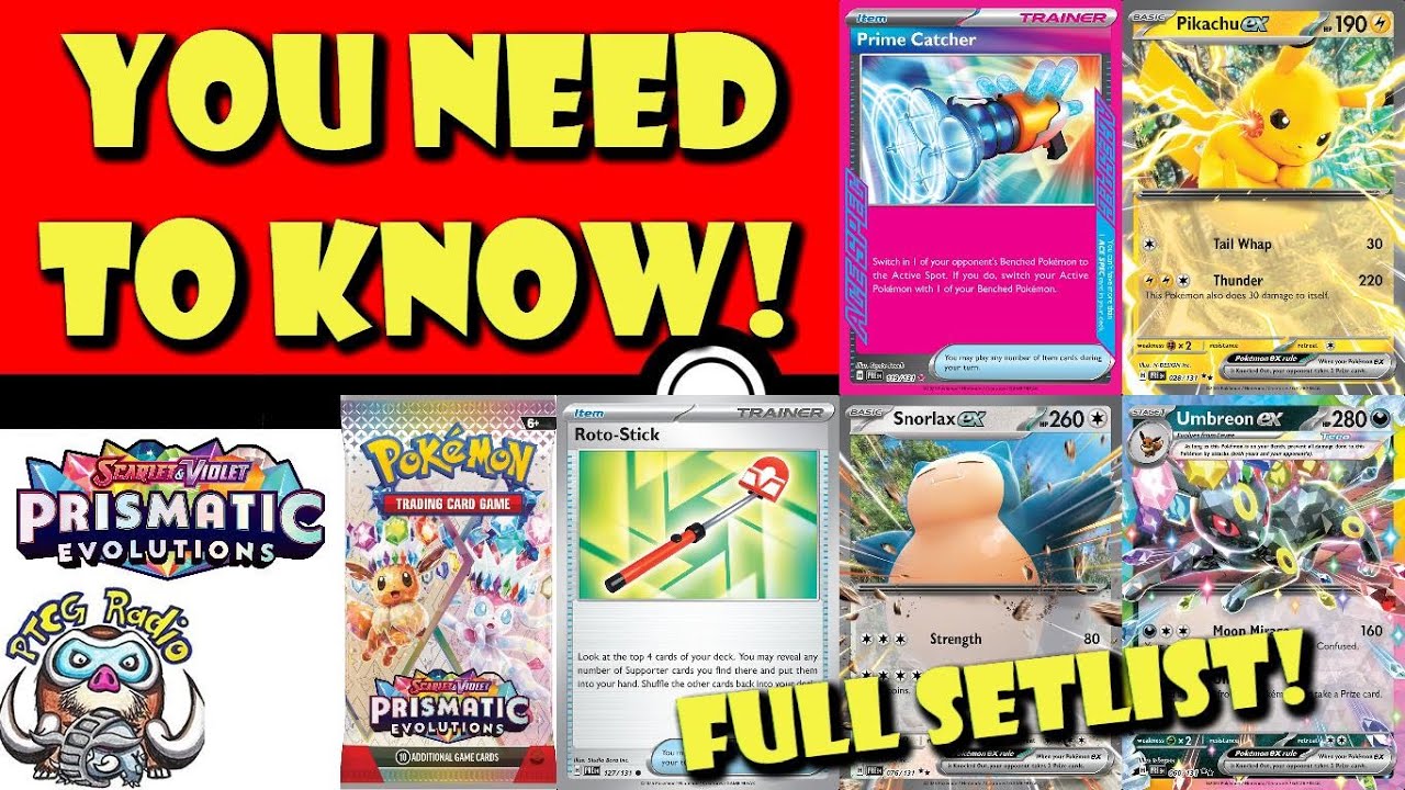 What You NEED to Know About Prismatic Evolutions! Full Setlist Revealed ...