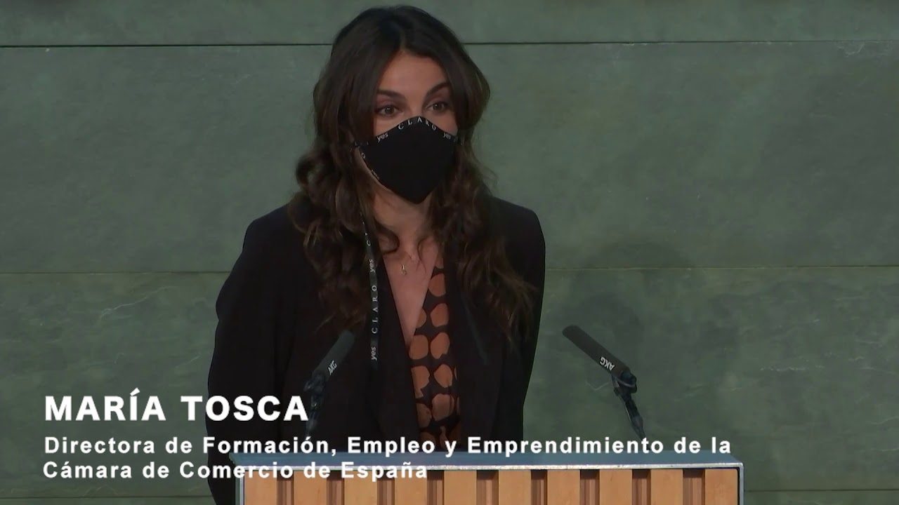 Dña. María Tosca, dir. Empleo, Form. y Emprend. Cámara de España | Acto ...