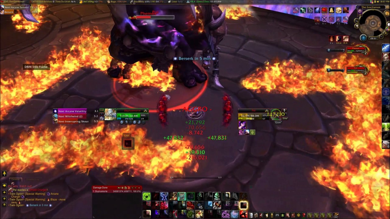 Highmaul Mythic - Twin Ogrons Solo - YouTube