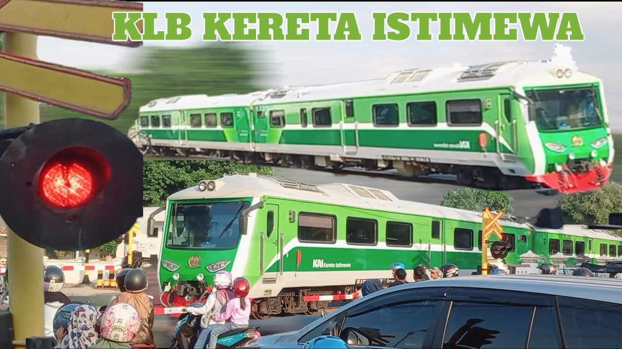 KLB KERIS Kereta Api Panjang || Indonesian Railway Crossings ...