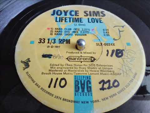JOYCE SIMS- LIFETIME LOVE [HARD CLUB MIX 2,371] - YouTube