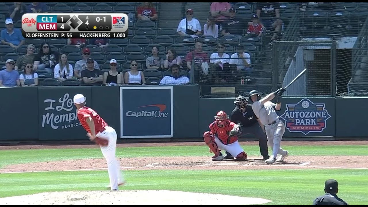 Adam Hackenberg deep Home Run 3/30/24 | Charlotte Knights - YouTube