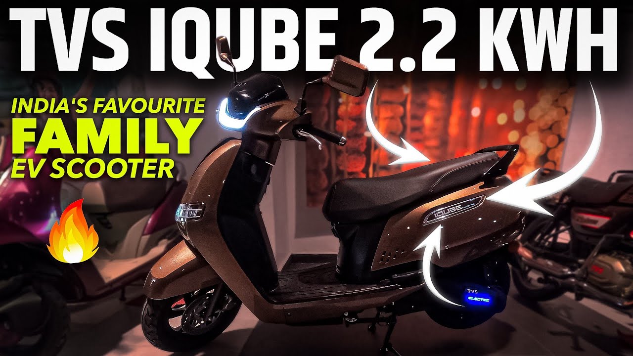 TVS iQube 2.2kWh ⚡ Full Review – Design, Variants & Test Ride | iQube ...